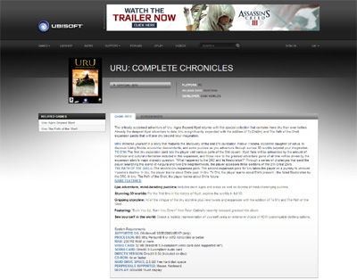 URU Complete Chronicles – Video Game Reviews | Game-Reviews.org.uk